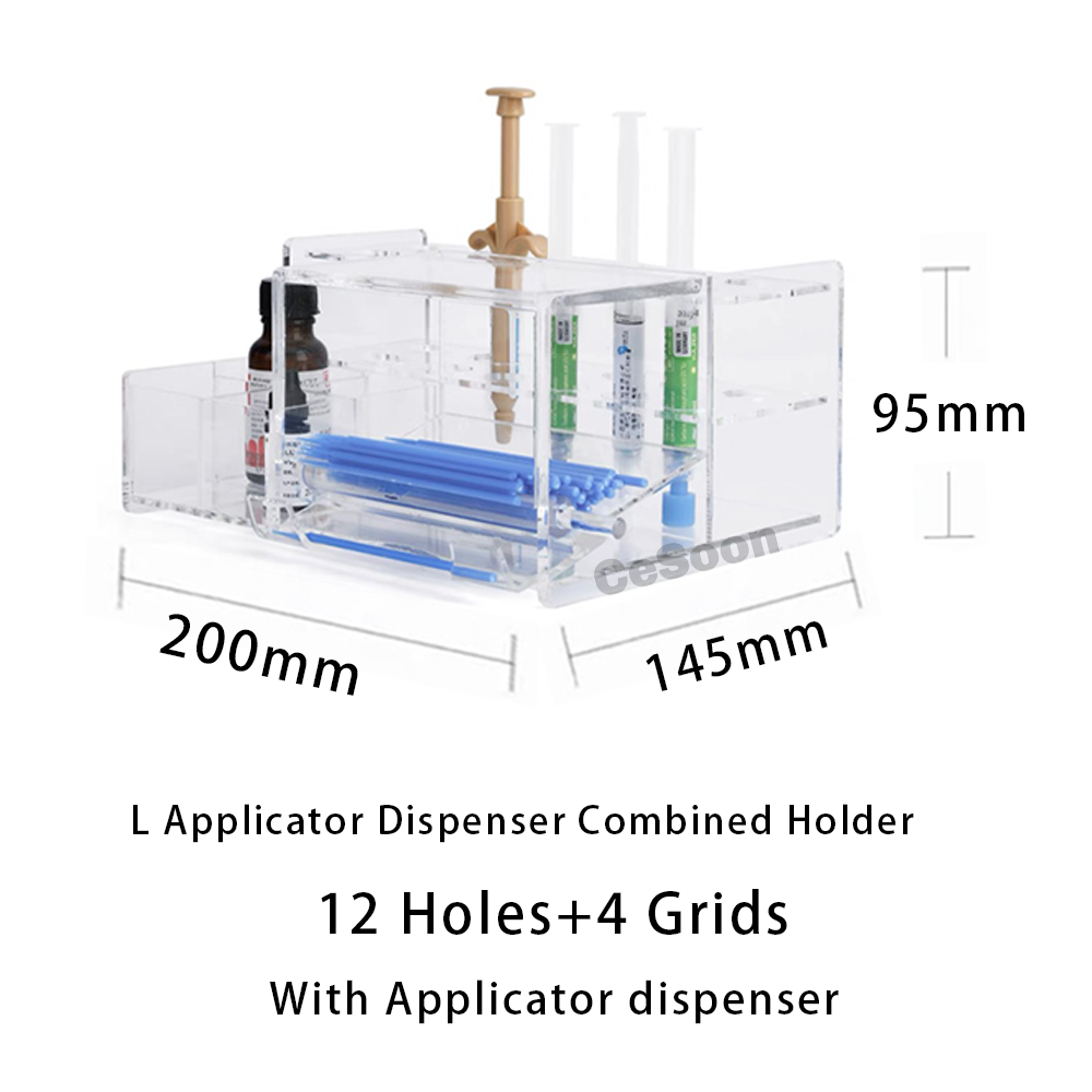 Dental Acrylic Organizer Holder for Syringe Resin Adhesive Applicator ...