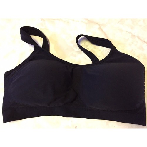 Composition 2xl Black Bra Wirefree Padded Black20-22 Plus Woman’s Snap ...