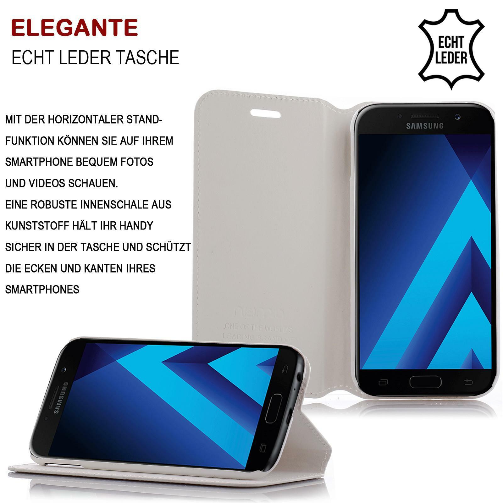 Handy Hülle Leder Tasche Flip Cover Schutzhülle Wallet Case Bumper ...