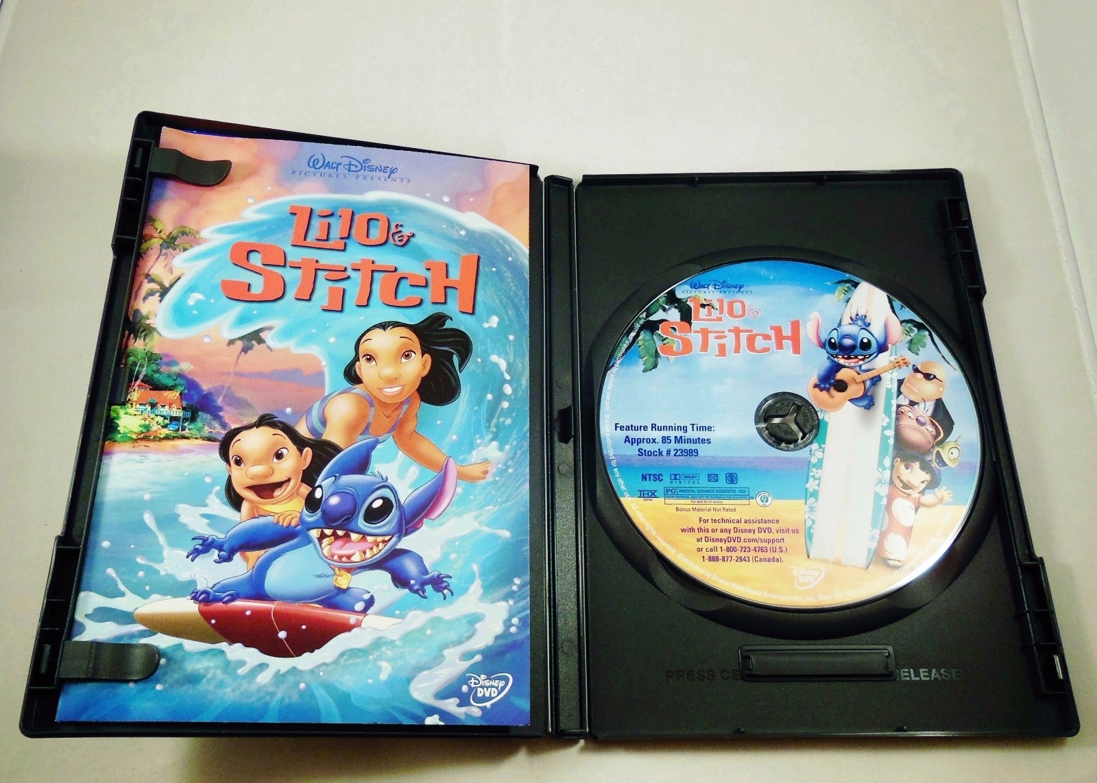 Lilo & Stitch DVD Chris Sanders, Daveigh Chase, Tia Carrere, David ...