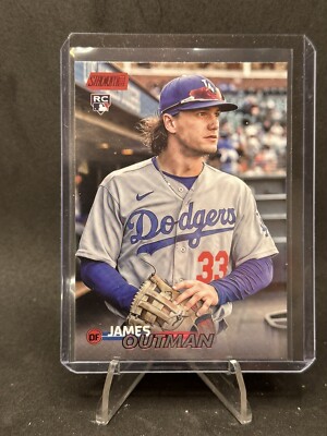 2023 Topps Stadium Club James Outman RC Red Foil SP Los Angeles Dodgers ...