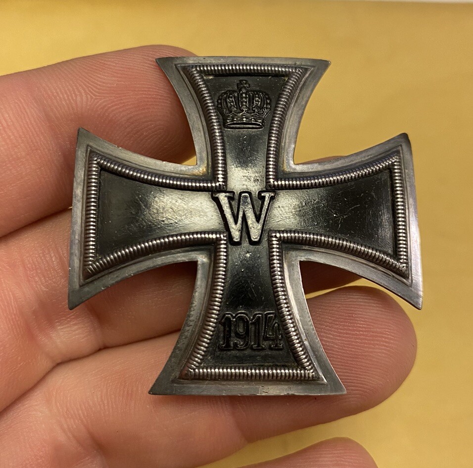 Original 1914 Germany Iron Cross 1st Class Medal WW1*** K.M.S.T Maker ...