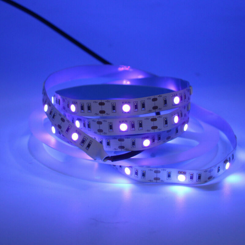 USB 5V 12V UV led strip light 395-405nm 5050 30led/m Flexible ...