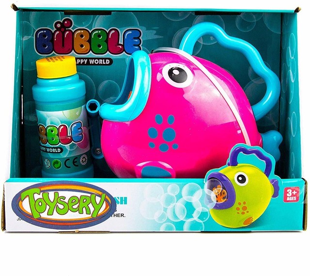 Toysery Fish Bubble Machine 1000s of Bubbles in Minutes Best for ...