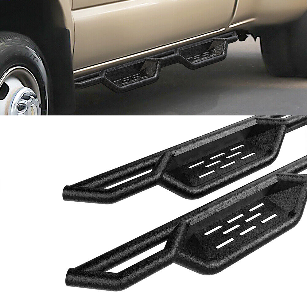 Black Side Step Nerf Bars For 01-07 Chevy Silverado GMC Black Side Step Nerf Bars For 01-07 Chevy Silverado GMC