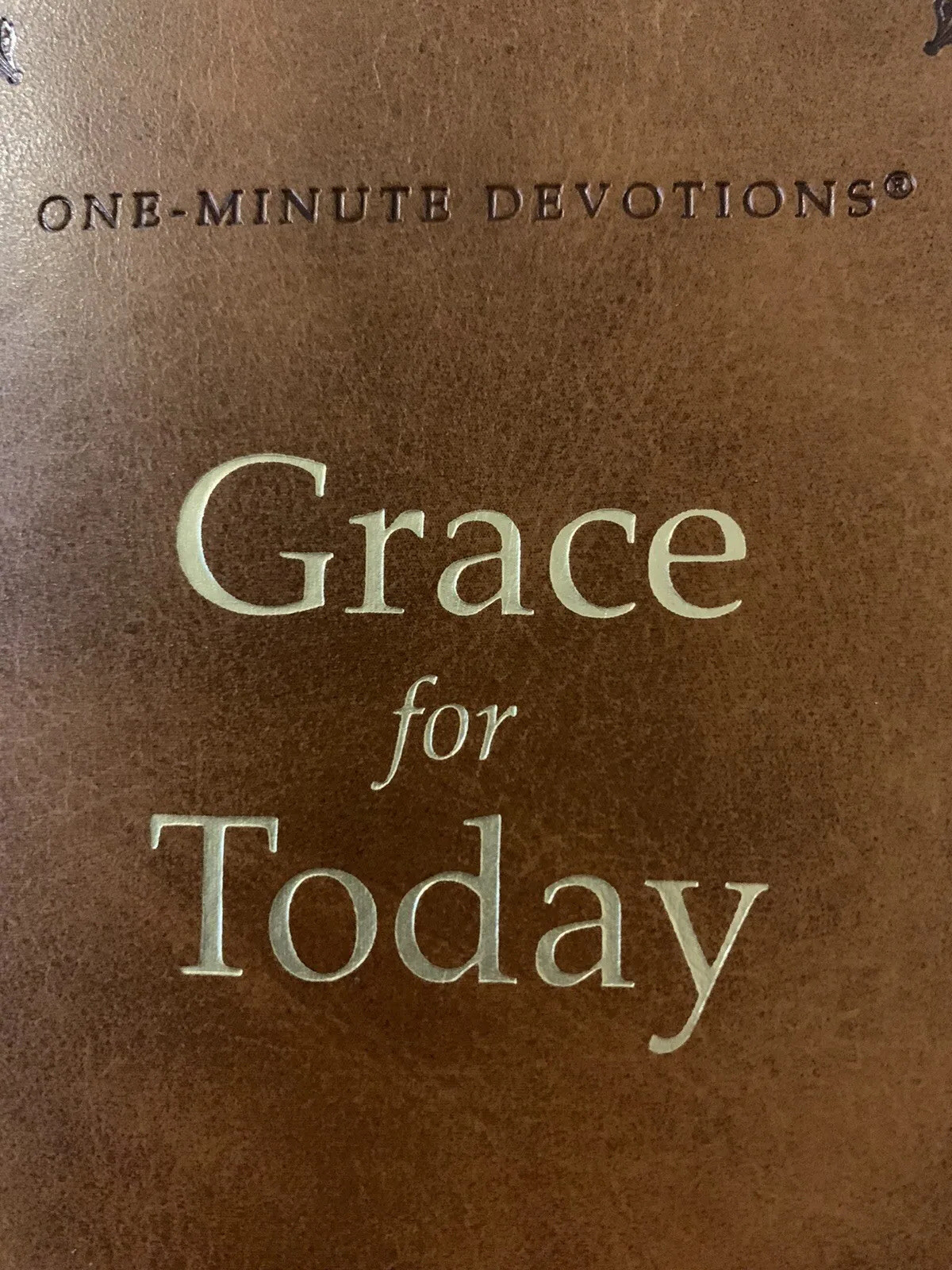 Grace for Today One Minute Devotions (LuxLeather) - Imitation Leather ...