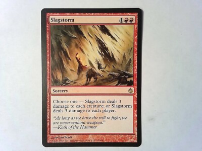 Slagstorm Mirrodin Besieged - Magic the Gathering Mtg red | eBay