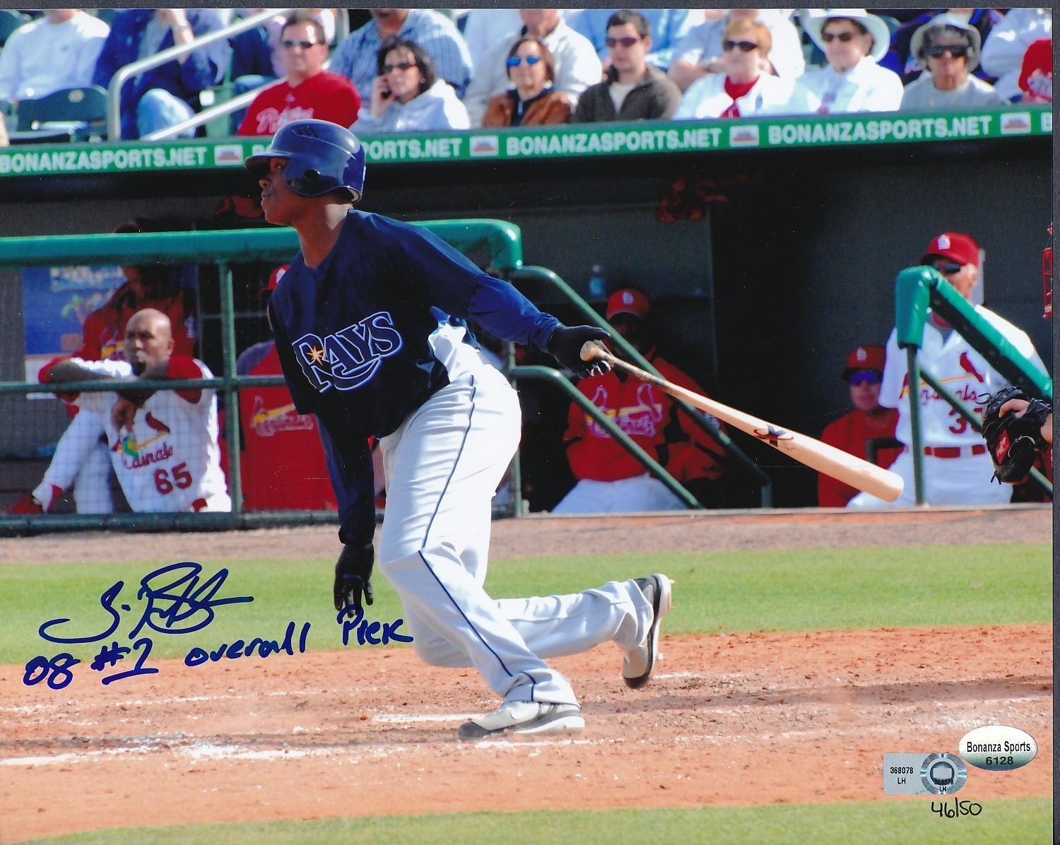 Tim Beckham Rays (08 #1 Overall Pick) Signed 8x10 Photo Autograph Auto ...