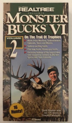 VHS Tape - Realtree Monster Bucks VI - Vol. 2 - Whitetail Deer Hunting ...