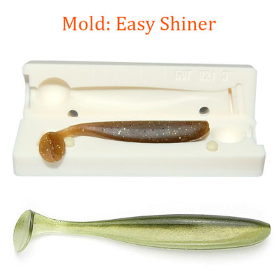 Mold Easy Shiner Soft Plastic Fishing Lure Bait Making 3" - 4" | eBay