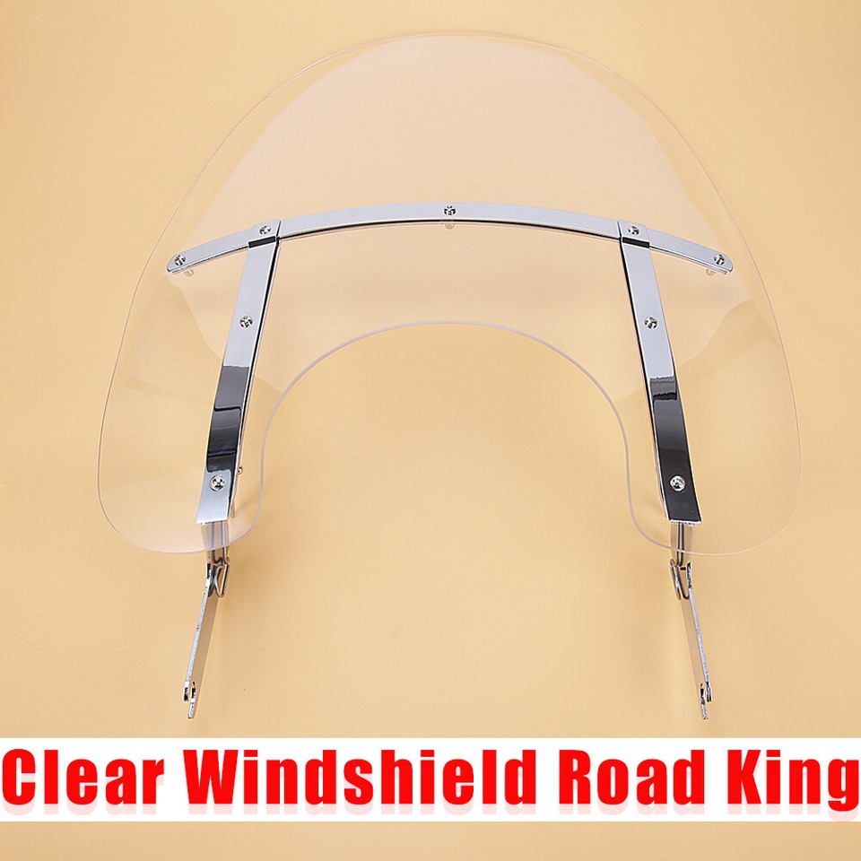 Detachable Quick Release Windshield Clear For Harley Road King Classic ...