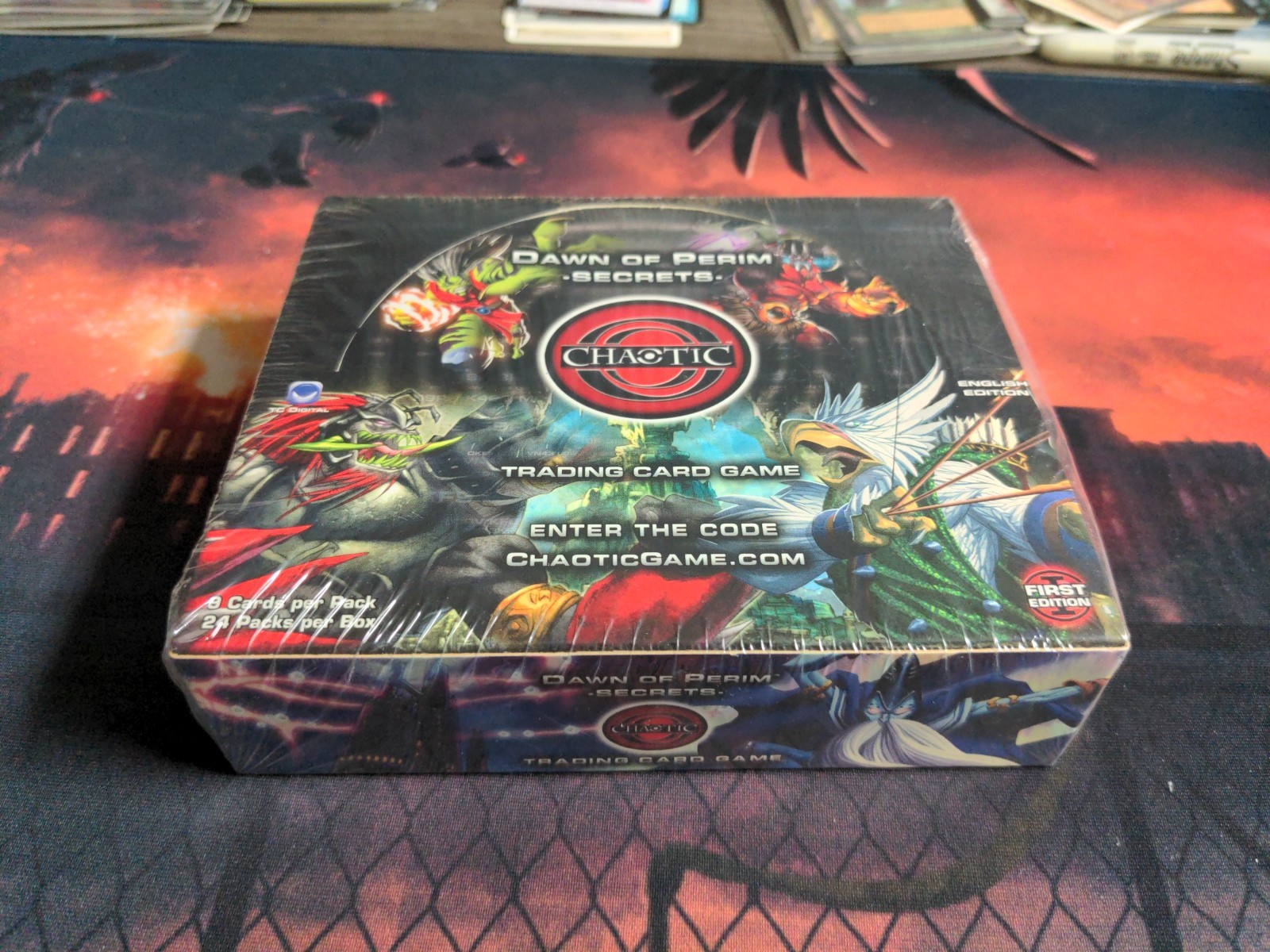 SEALED 1ST EDITION Chaotic TCG Dawn of Perim SECRETS Booster Box BRAND ...