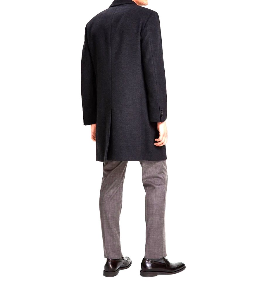 Kenneth Cole Reaction Men's Classic Overcoat Jacket, Gray, Size 44 L ...