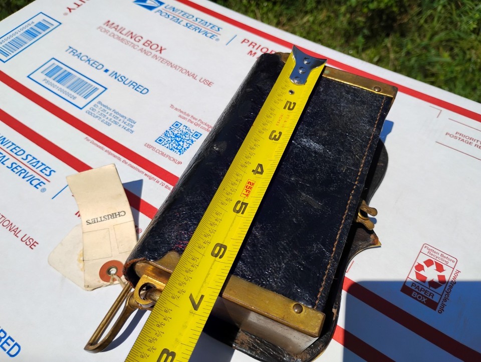 19th Century French Medical Officer Leather Cartridge Box Saddle Mount ...