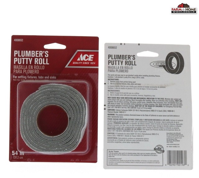 Plumber's Putty Roll ACE 4008652 2 Pack for sale online | eBay