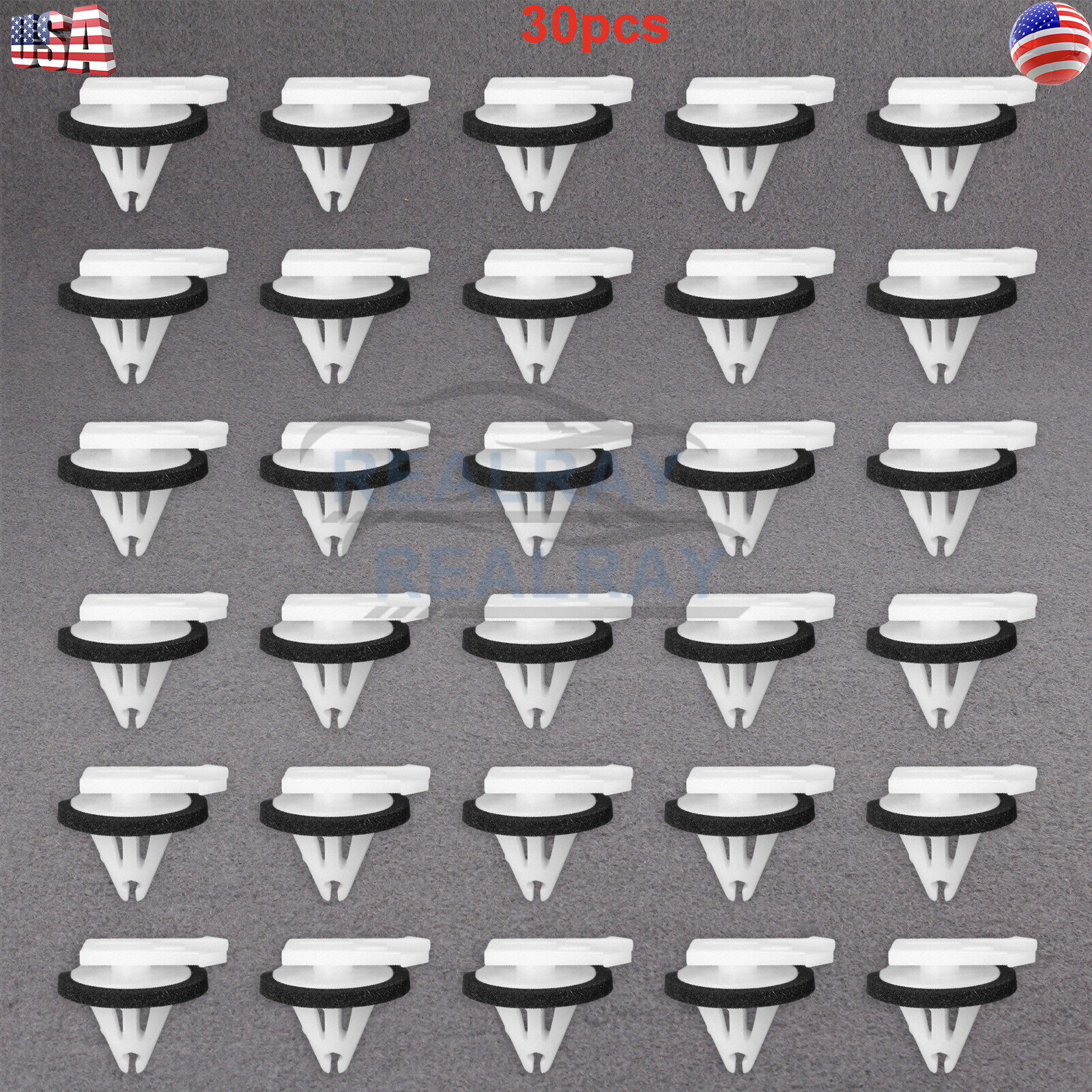 30x Moulding Clips w/ Sealer For Cadillac Escalade ESV ATS 2013-2020 GM ...