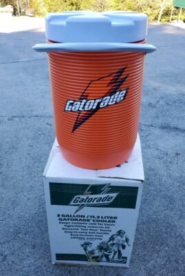 GATORADE Orange COOLER 1683 Rubbermaid 3 Gallon Drink Dispenser W/ BOX ...