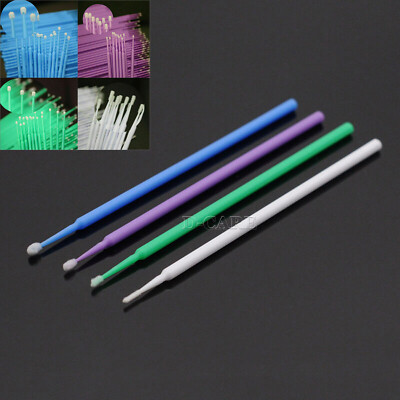 100pcs 4Sizes Dental Microbrush Disposable Applicators Tips Micro Brush ...