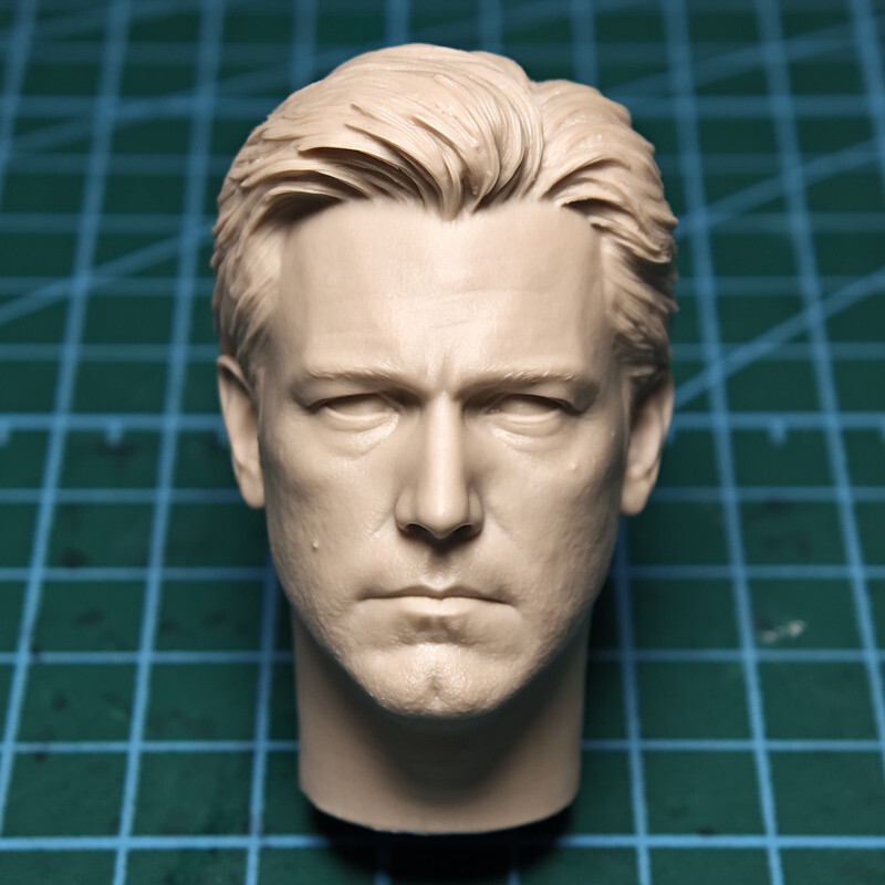 Custom Blank 1/6 Scale Batman Ben Affleck Head Sculpt Unpainted Fit 12 ...