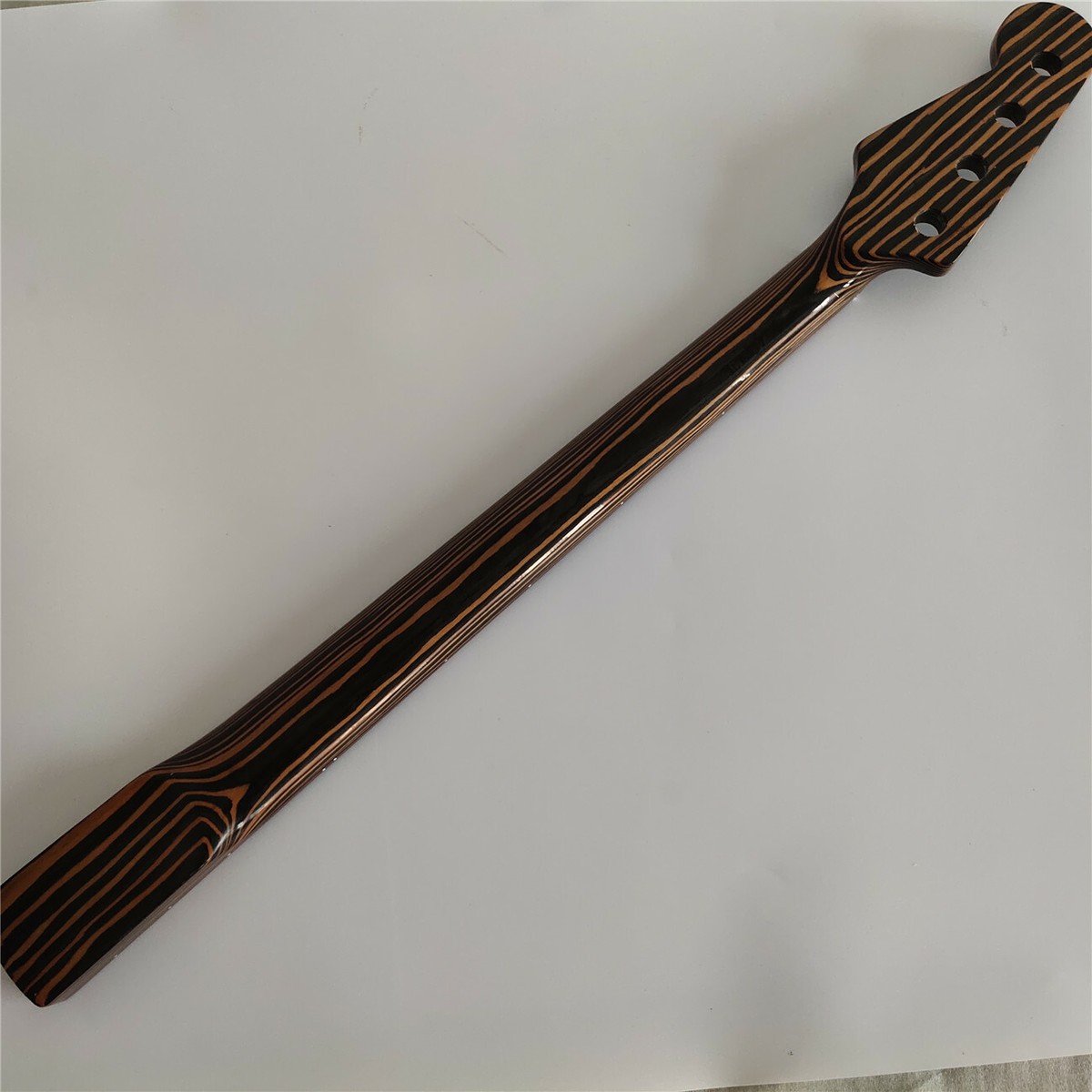Headless Guitar Neck Fretless Bass Guitar Neck - 34 Inch Zebra Wood 4 ...