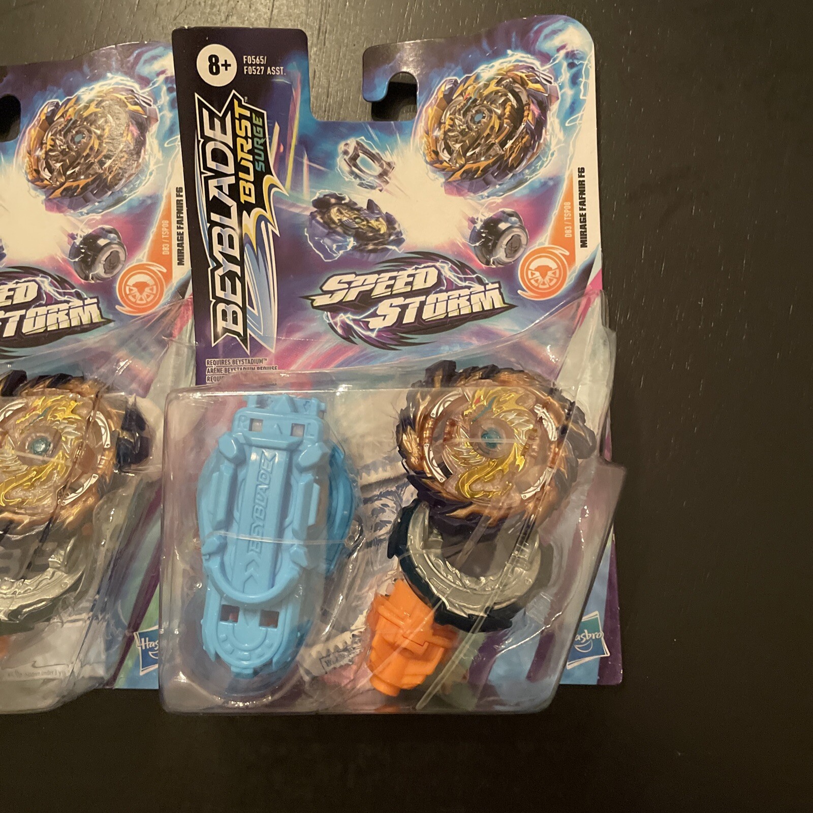 Beyblade Burst Surge Mirage Fafnir F6 Starter Pack Lot (2), New