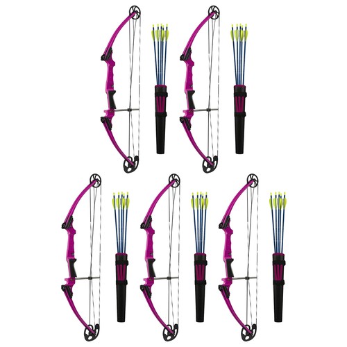 Genesis Archery Original Left Handed Compound Bow Archery Kit, Purple ...