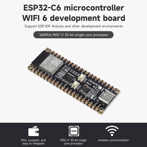 ESP32-C6 Microcontroller Development Board 160MHz Single Core Processor ...