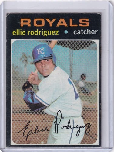 1971 Topps Baseball #344 Ellie Rodriguez - Kansas City Royals | eBay