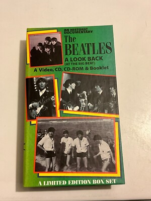 THE BEATLES A Look Back (At The Big Beat) VHS Video, CD, CD-Rom ...