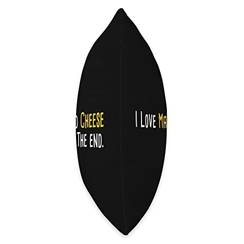 I Love Mac and Cheese-Cheesy Macaroni Foodie Food Lover Throw Pillow ...