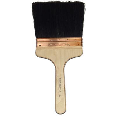 6" Black Pure Bristle Plastering Splash Brush | eBay UK