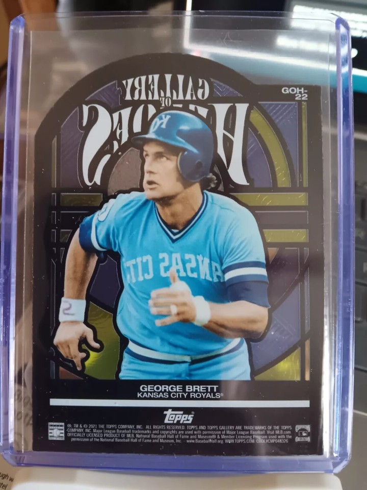 2021 Topps Gallery George Brett Gallery of Heroes KC Royals GOH-22 SP ...