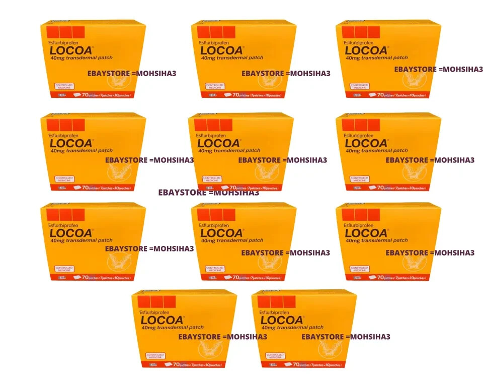 70 Patch/10 Packs LOCOA Esflurbiprofen Transdermal Patch Joint Pain ...