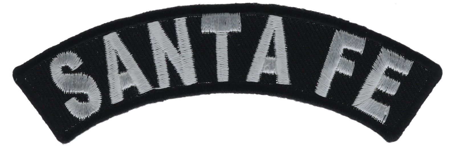 Santa Fe Script Rocker 4 Inch Embroidered Hat Shoulder Patch F2D16G | eBay