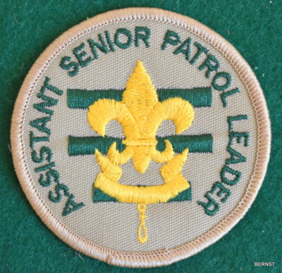BOY SCOUT YOUTH POSITION PATCH - ASSISTANT SENIOR PATROL LEADER | eBay