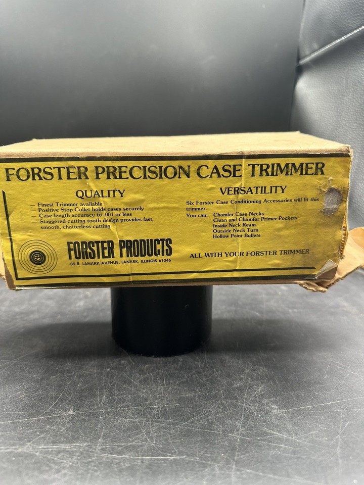 FORSTER PRODUCTS PRECISION CARTRIDGE CASE TRIMMER ORIGINAL BOX | eBay