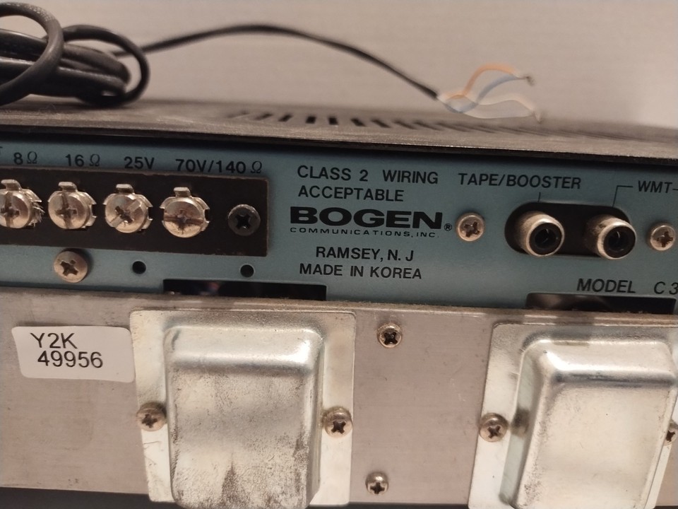 Bogen C35 Classic Series Public Address Amplifier Mixer PA Amp C-35 ...
