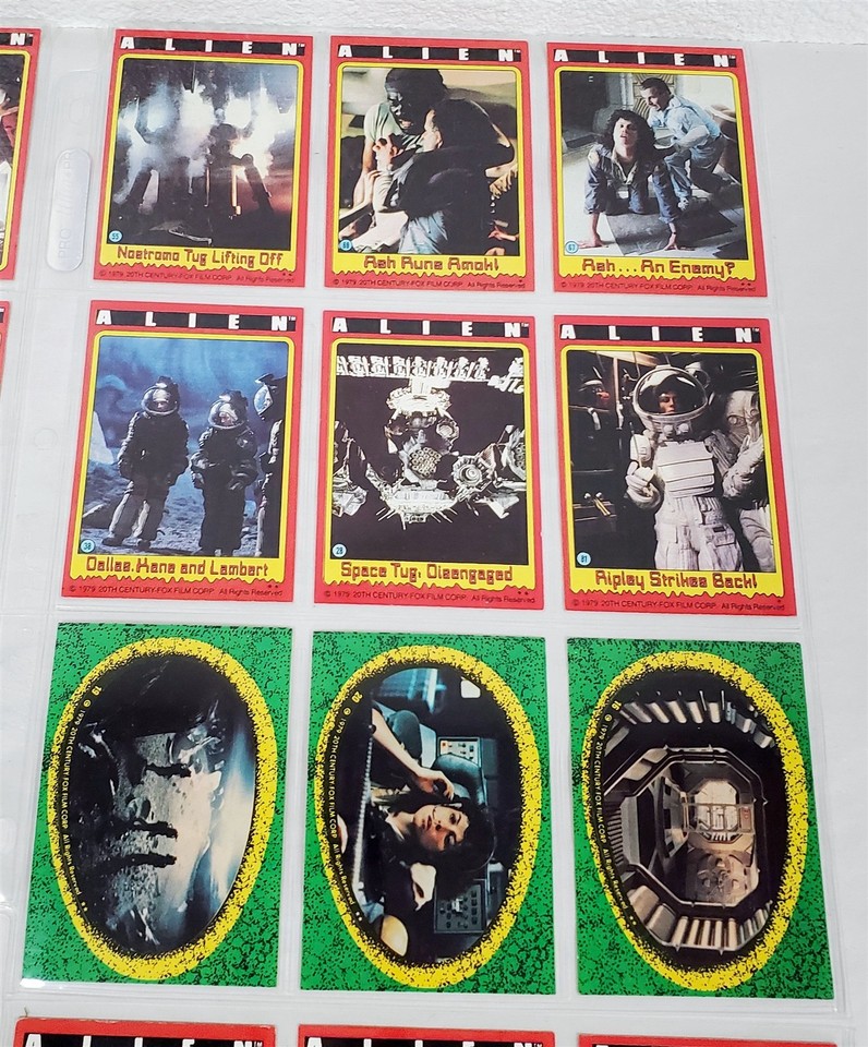 C-193 VINTAGE 1979 TOPPS COLLECTION OF 36 ALIEN TRADING CARDS! | eBay