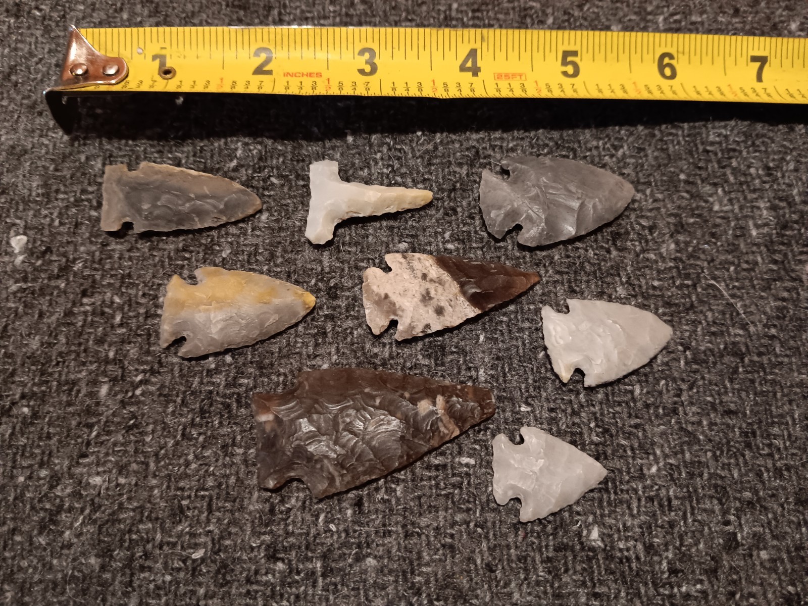 Lot Of 8 Handmade Modern Production Arrowheads | eBay