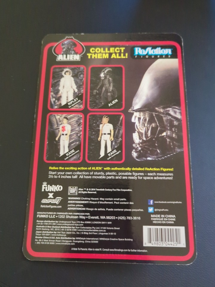 Alien Kane with Chestburster ReAction Figures Funko Super 7 2014 | eBay