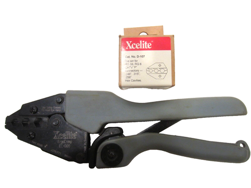 XCELITE Ratcheting Ergo Crimper EC-000 with D-107 Die Set | eBay