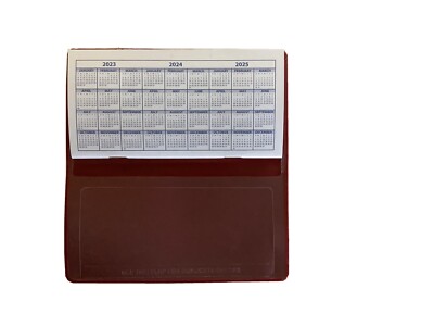 1 NEW RED VINYL CHECKBOOK COVER W/DUPLICATE FLAP & 1 Checkbook Register ...