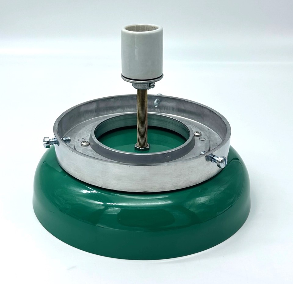 GAS PUMP GLOBE LAMP BASE - 6" BASE W POLISHED ALUMINUM HOLDER - FREE ...