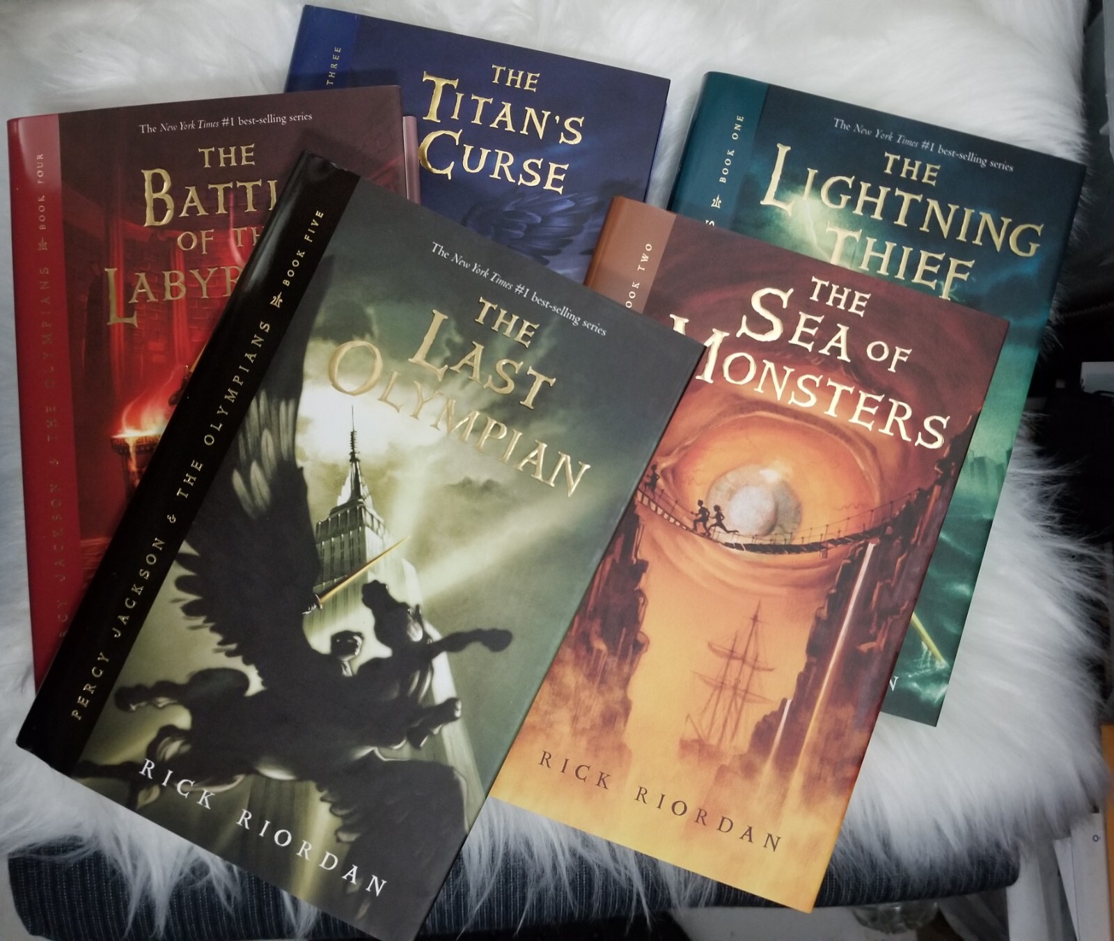 Percy Jackson and the Olympians HC Box Set Rick Riordan 1st Edition ...