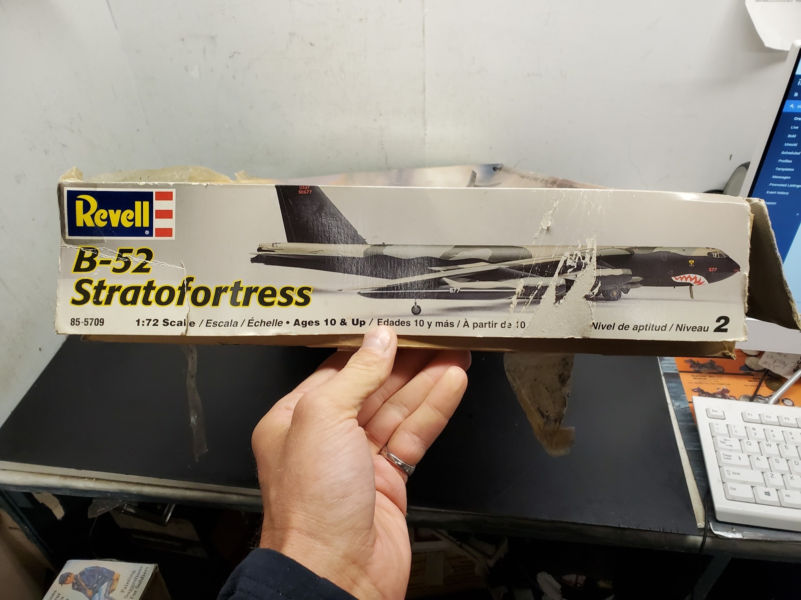 2004 Revell-Monogram B-52 Stratofortress 1:72 Scale Bomber Model 85 ...