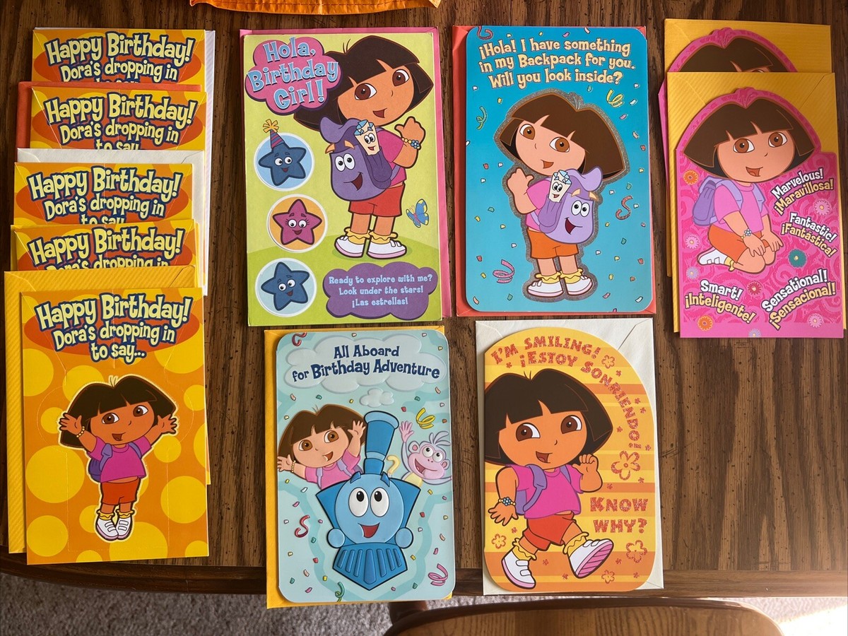 Dora The Explorer Birthday Cards Printable FREE Dora The Explorer