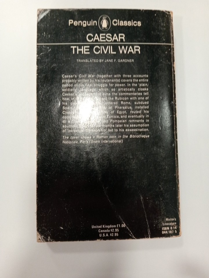 The Civil War (Penguin Classics) Caesar, Julius: | eBay