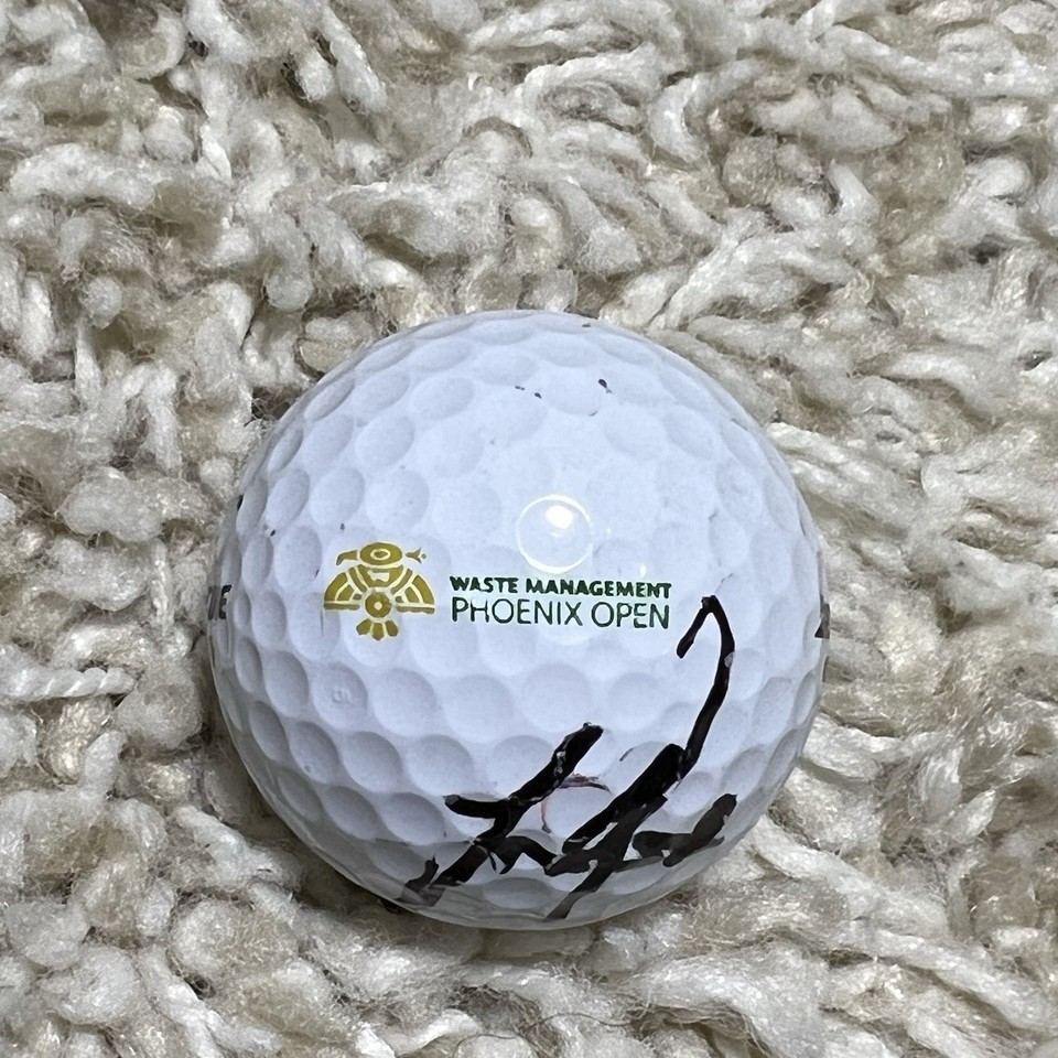 Justin Rose Signed Golf Ball Waste Management Phoenix Open Bridgestone ...