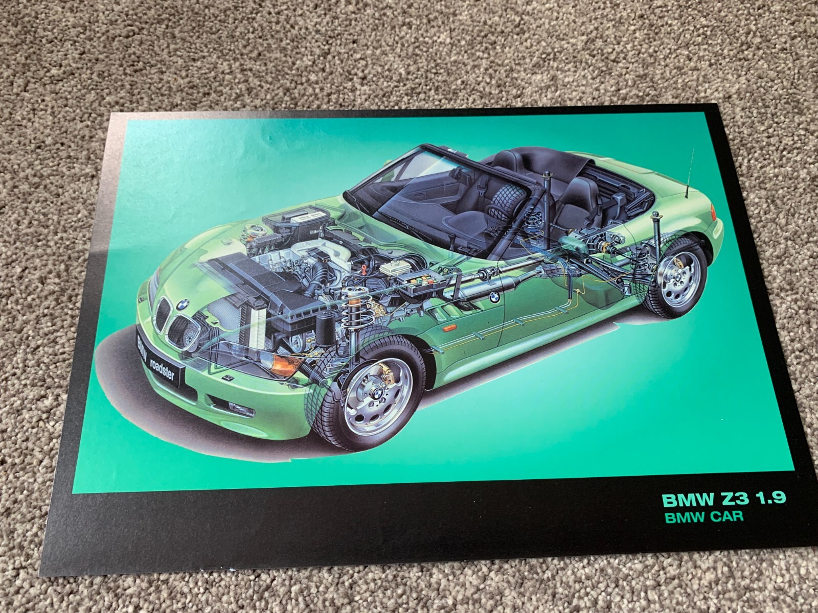 RARE Modern Classic BMW E36 Z3 1.9 CAR FRAMEABLE WALL ART ADVERT | eBay
