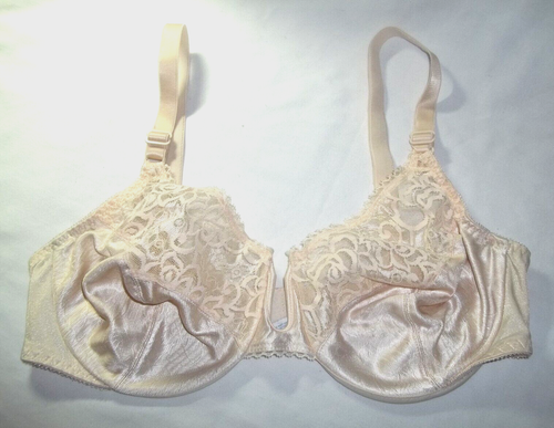 Bali Second Skin Satin & Lace Understatements Underwire Bra 38C Beige #2232 Sexy | eBay